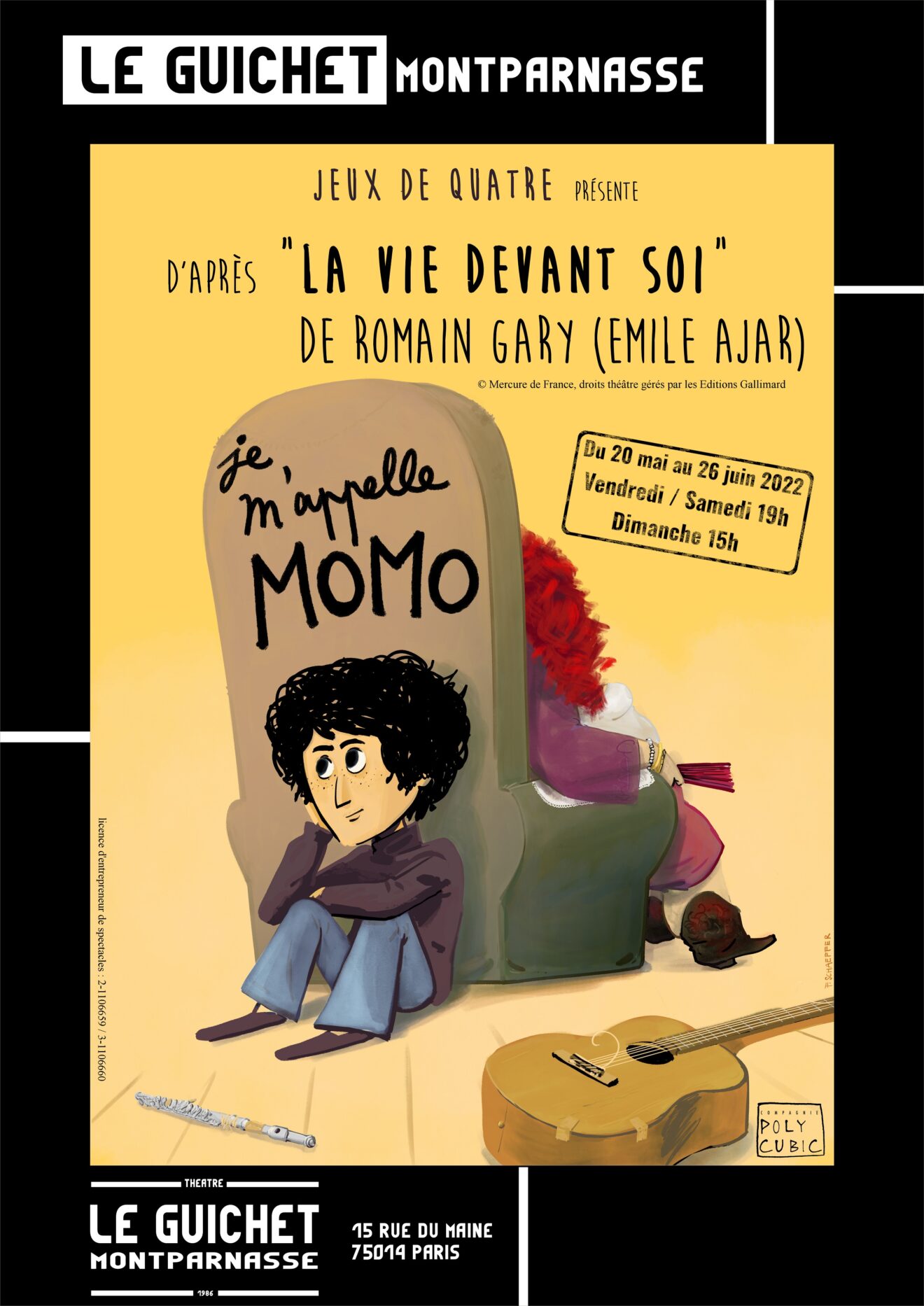Je m’appelle Momo d’après La vie devant soi de Romain Gary (Emile Ajar ...