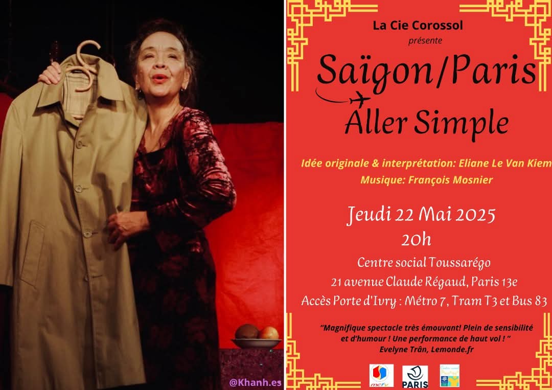 Saïgon / Paris Aller Simple – Un spectacle présenté par la Cie Corossol ...